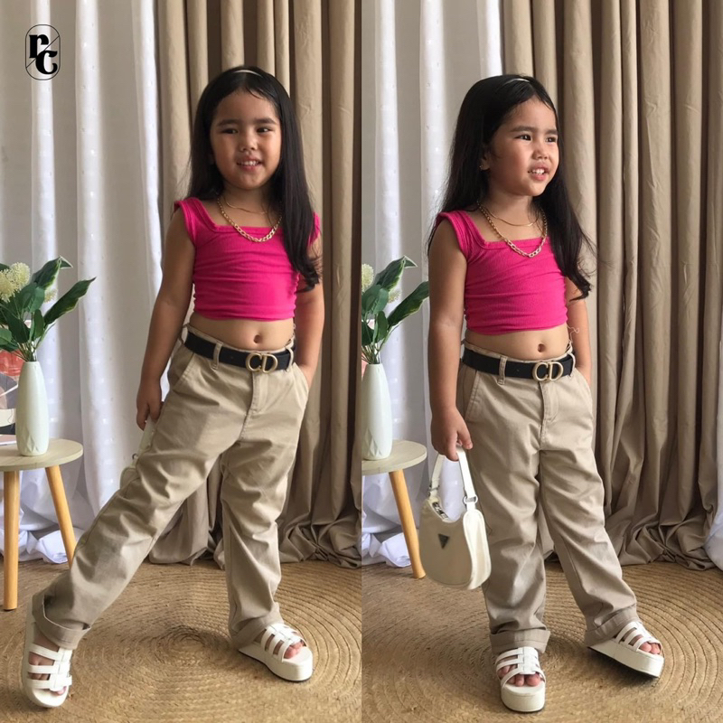AG RTW | KNITTED SANDO TOP FOR KIDS / KIDS CROPTOP 3-5 YRS OLD | Shopee ...