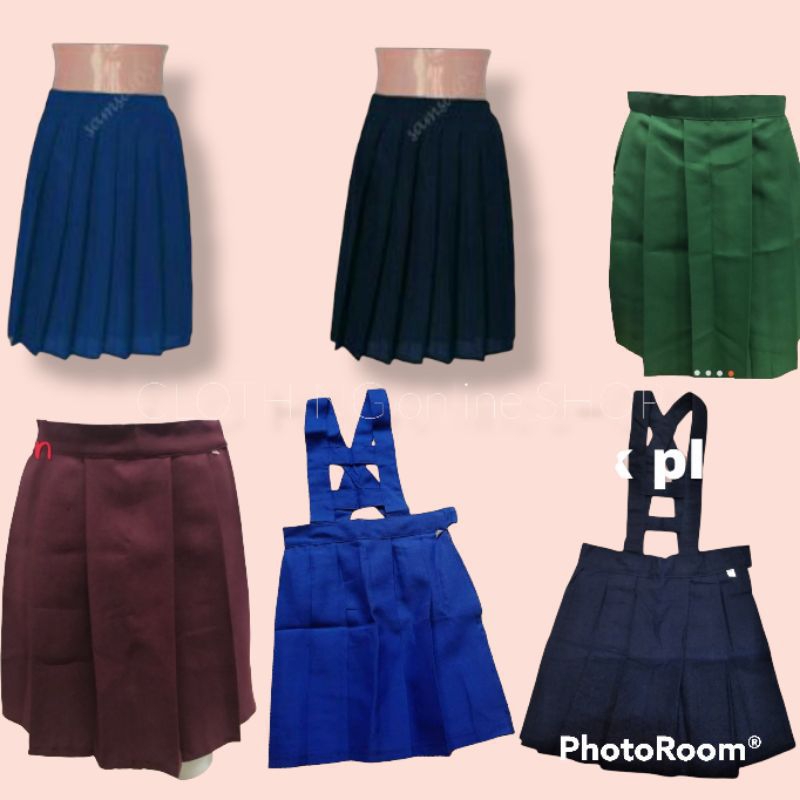 School Uniform Palda for girl(Katrina)Back plits/round plits | Shopee ...