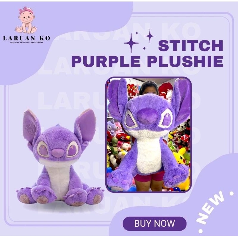 Stitch Purple 55 cm Perfect Gift Plushie / Stuffed Toy COD | Shopee ...