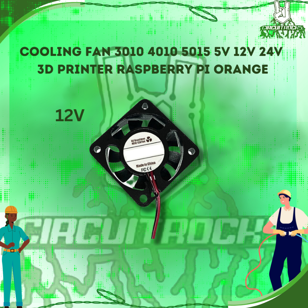 Circuitrocks Cooling Fan 3010 4010 5015 5v 12v 24v 3d Printer Raspberry ...