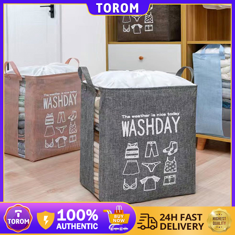 Foldable Storage Laundry Hamper Super Large Laundry Basket With ...