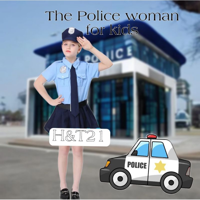 Mini Police Girl Career Costume For Kids | Shopee Philippines