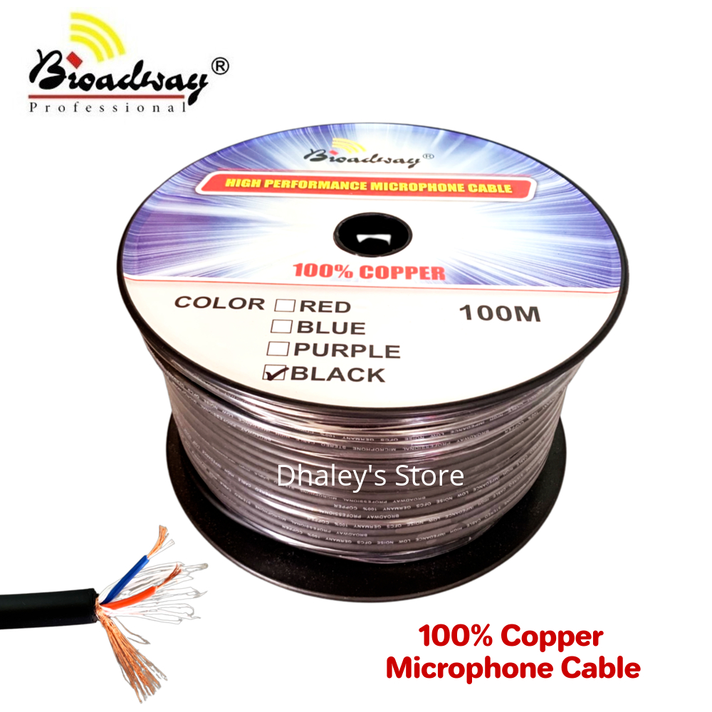 Per meter heavy Duty Broadway Microphone Cable Stereo 100% Copper Mic ...