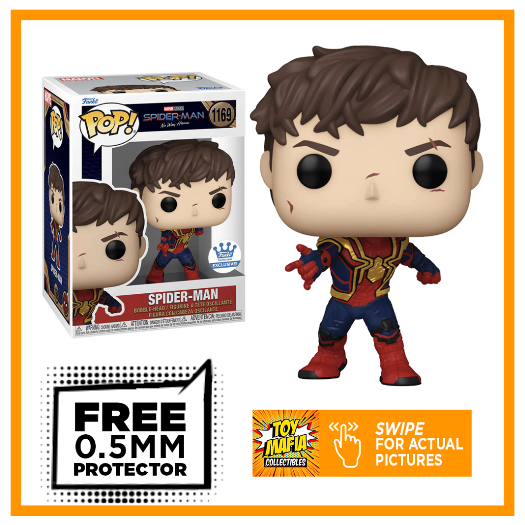 Spider-Man with Scars (Unmasked) - Spider-Man No Way Home Funko Pop ...