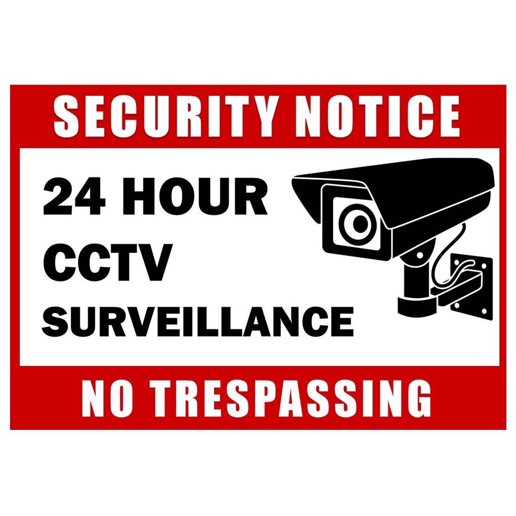 Laminated Signages | CCTV WARNINGS| Signage A4 HIGH QUALITY PRINT ...
