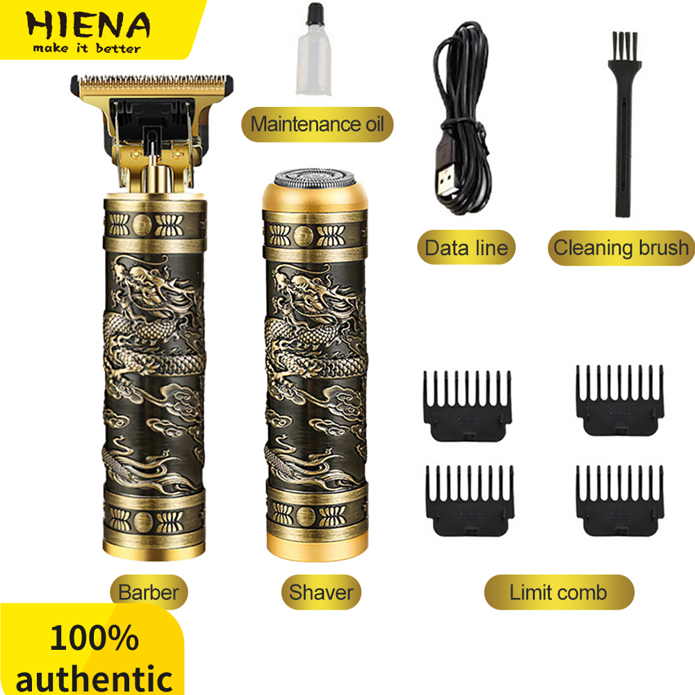 HIENA Hair Clipper Buddha Barber Hair Cutting Machine USB Rechargeable ...
