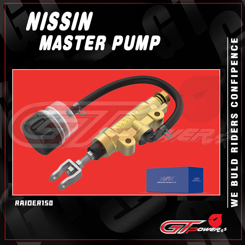 NISSIN REAR MASTER PUMP UNIVERSAL XRM / RAIDER150 GOLD REAR BRAKE ...