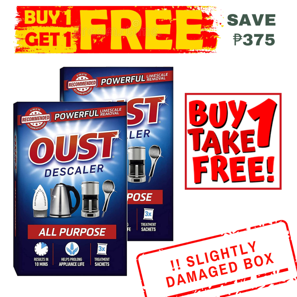 OUST Powerful All Purpose Descaler (Limescale Remover), 3 sachets x ...