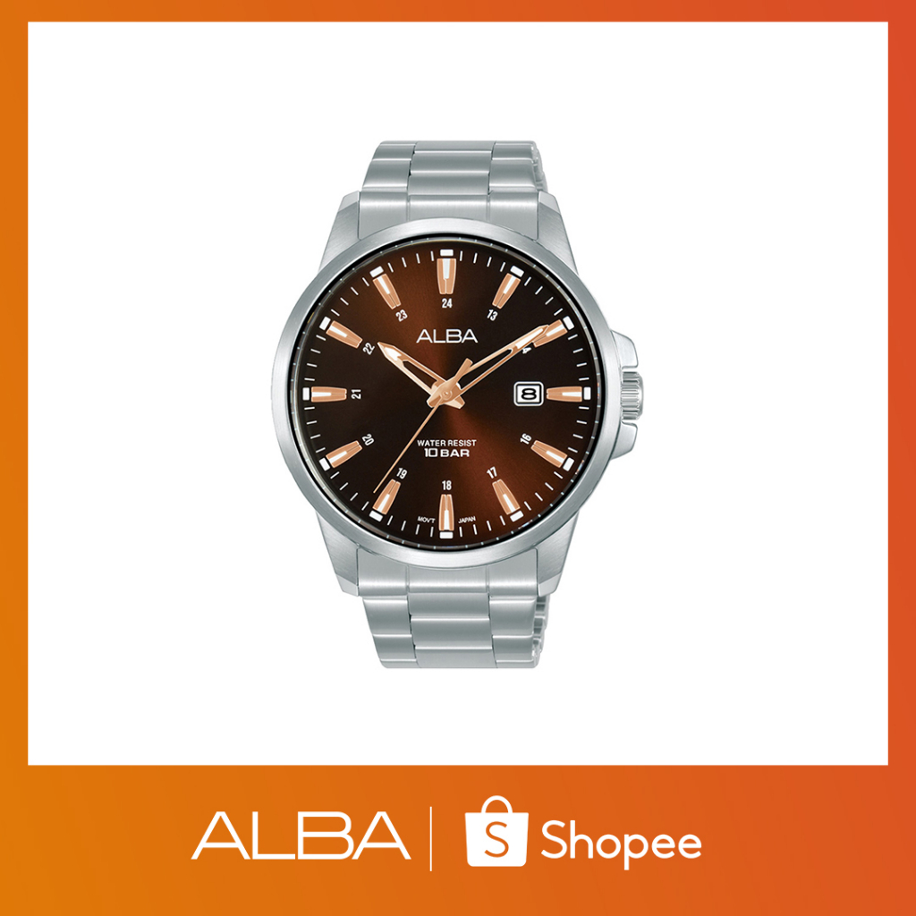 ALBA Philippines Active AS9Q55X1 Brown Dial Men's Quartz Watch 43mm ...