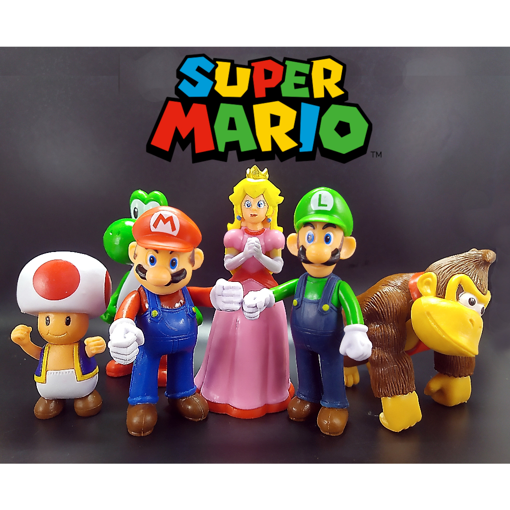 SUPER MARIO BROTHERS Figure Set / Cake Toppers | Shopee Philippines