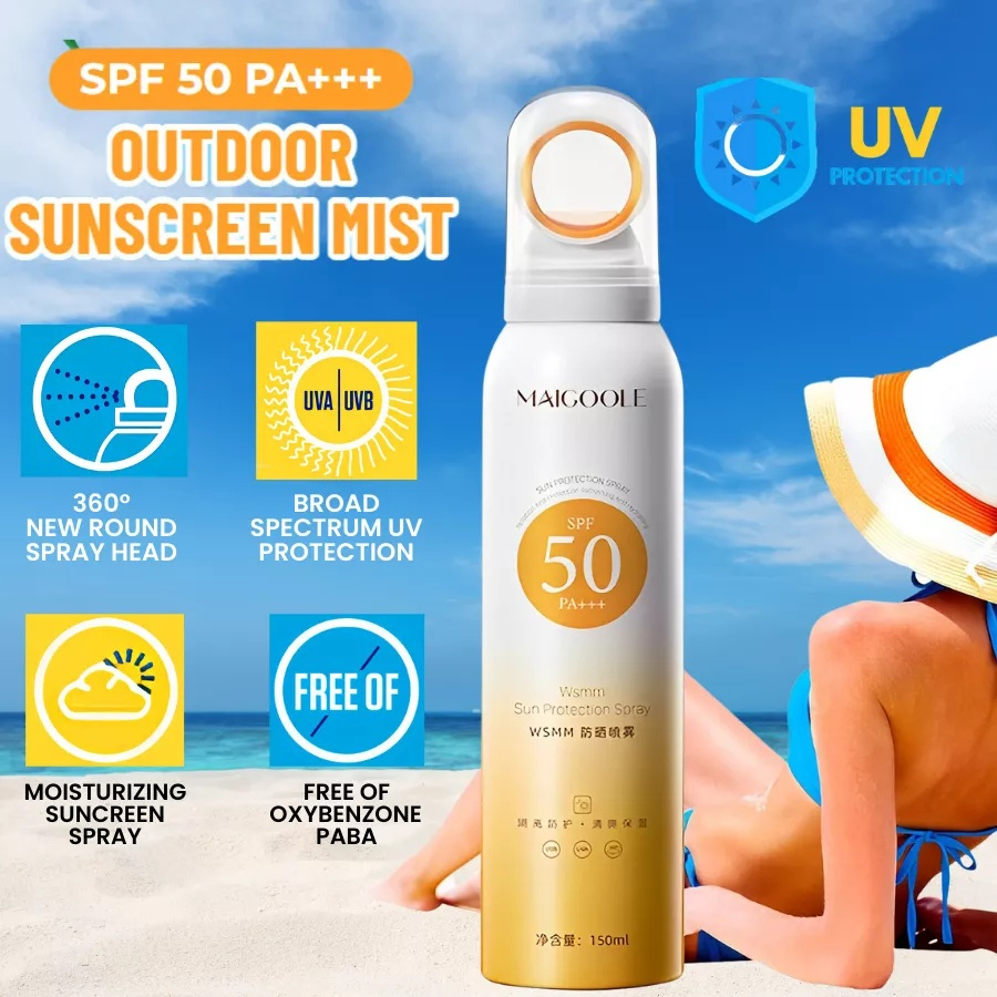 Sunscreen Mist Spray Spf50 PA++++ Whitening Sunscreen Spray Korean ...