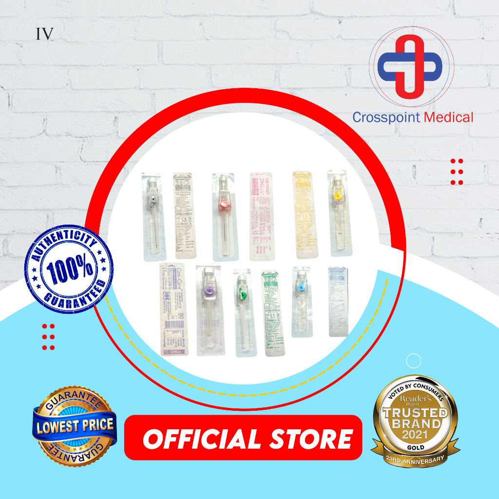 Crosspoint IV Cannula 16G/18G/20G/22G/24G/26G | Shopee Philippines