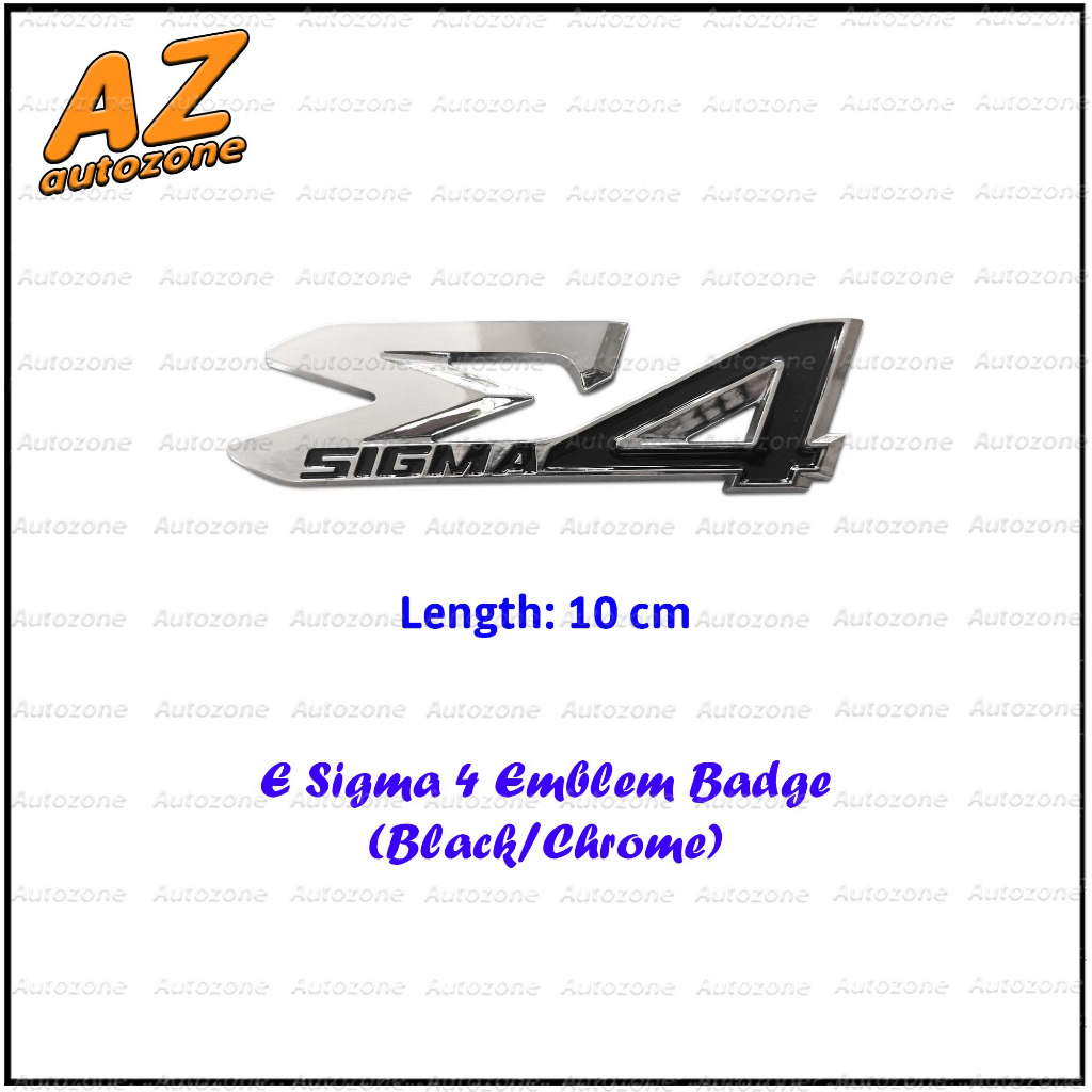 Toyota Fortuner 2016-2019 E SIGMA 4 Emblem Badge for Car Rear Trunk ...