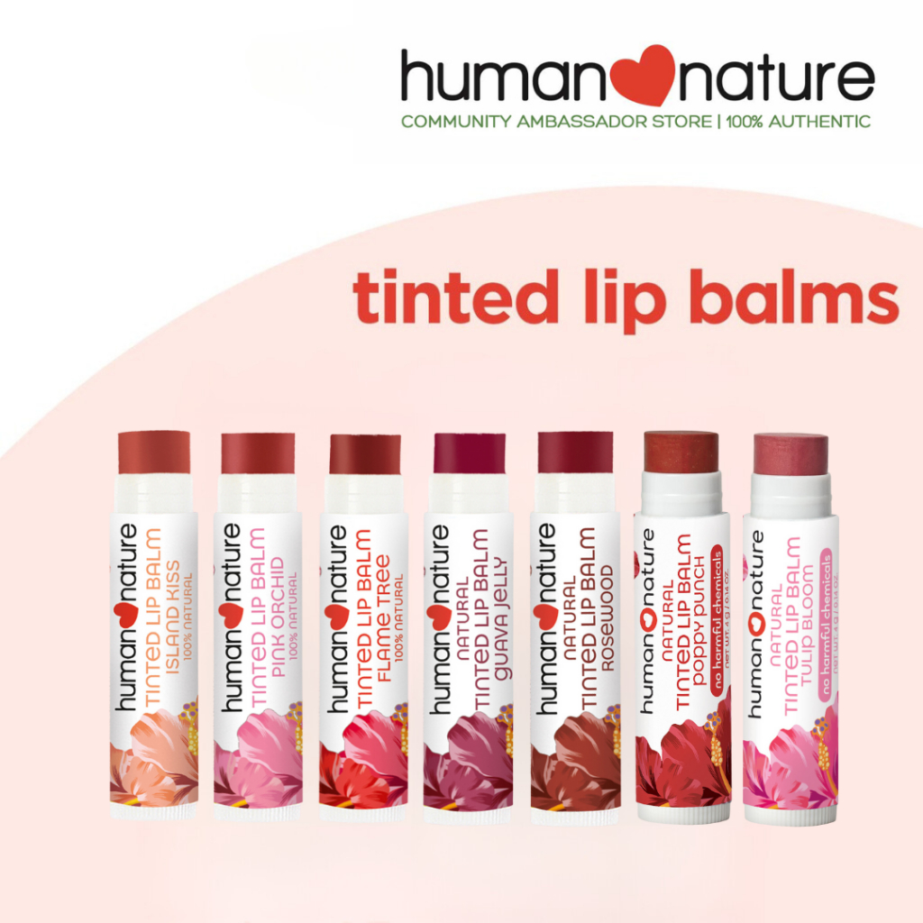 Human Nature 100% Natural Tinted Lip Balm 4g | Shopee Philippines