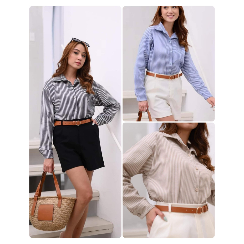 Dulce Button Down Polo | Office or Casual FIT Long Sleeves Polo ...