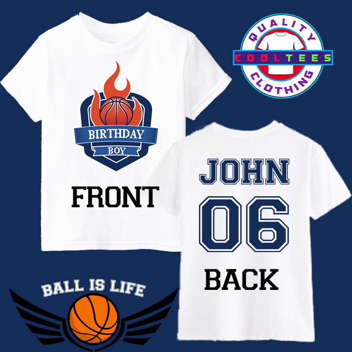 Basketball Birthday Shirt / Ball is Life Birthday T-Shirt for Kids ...