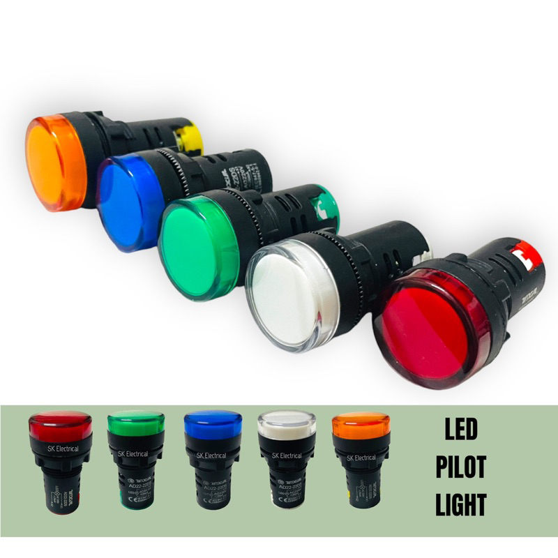ELECTRICAL LED PILOT LIGHT 22mm | sk electrical | Shopee Philippines