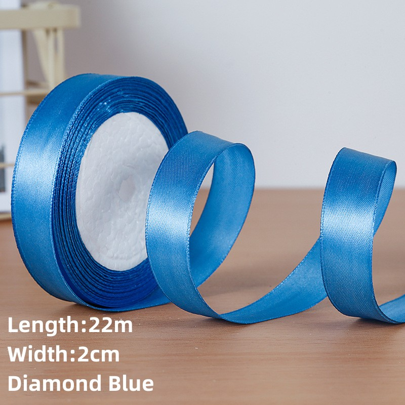 2cm Satin Ribbon Roll Gift Packaging Ribbon Flower Making DIY Holiday ...