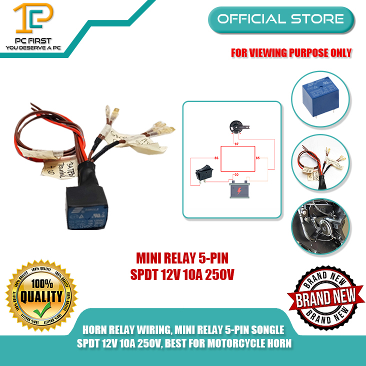 MINI DRIVING LIGHT 2-RELAY SETUP, 5-PIN SONGLE SPDT 12V 10A 250V, BEST ...