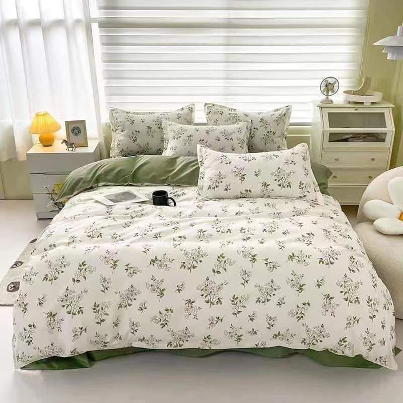 JanieHome Full garterize Double Queen King Super 4in1 Bedsheet ...
