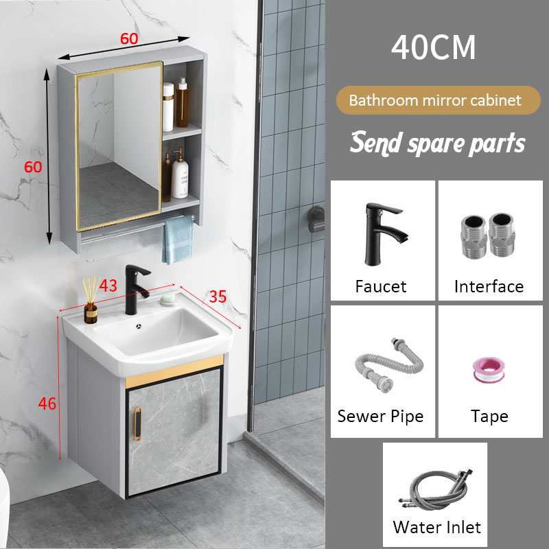 40cm Bathroom Sinks Cabinet complete set lavatory sink with Mirrow ...
