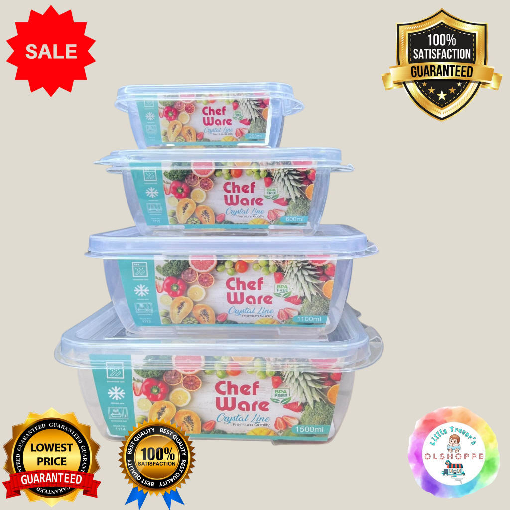 Chef Ware Clear Rectangular Food Container | Shopee Philippines