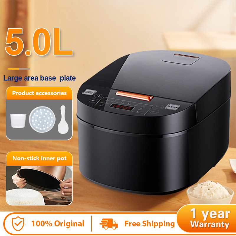 Smart big rice cooker 5L large capacity menus full touch screen operation 10 Cooking Functions ...