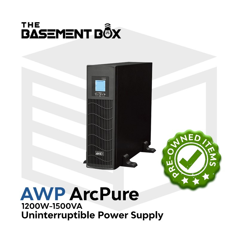 AWP ArcPure 1200W-1500VA UPS Pure Sine Wave with AVR Uninterruptible ...