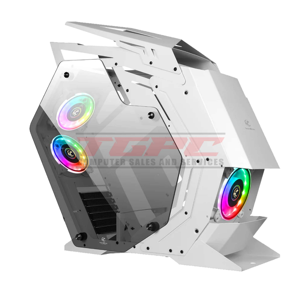 Keytech War Machine Case ATX | Double Side Tempered Glass Gaming Air ...