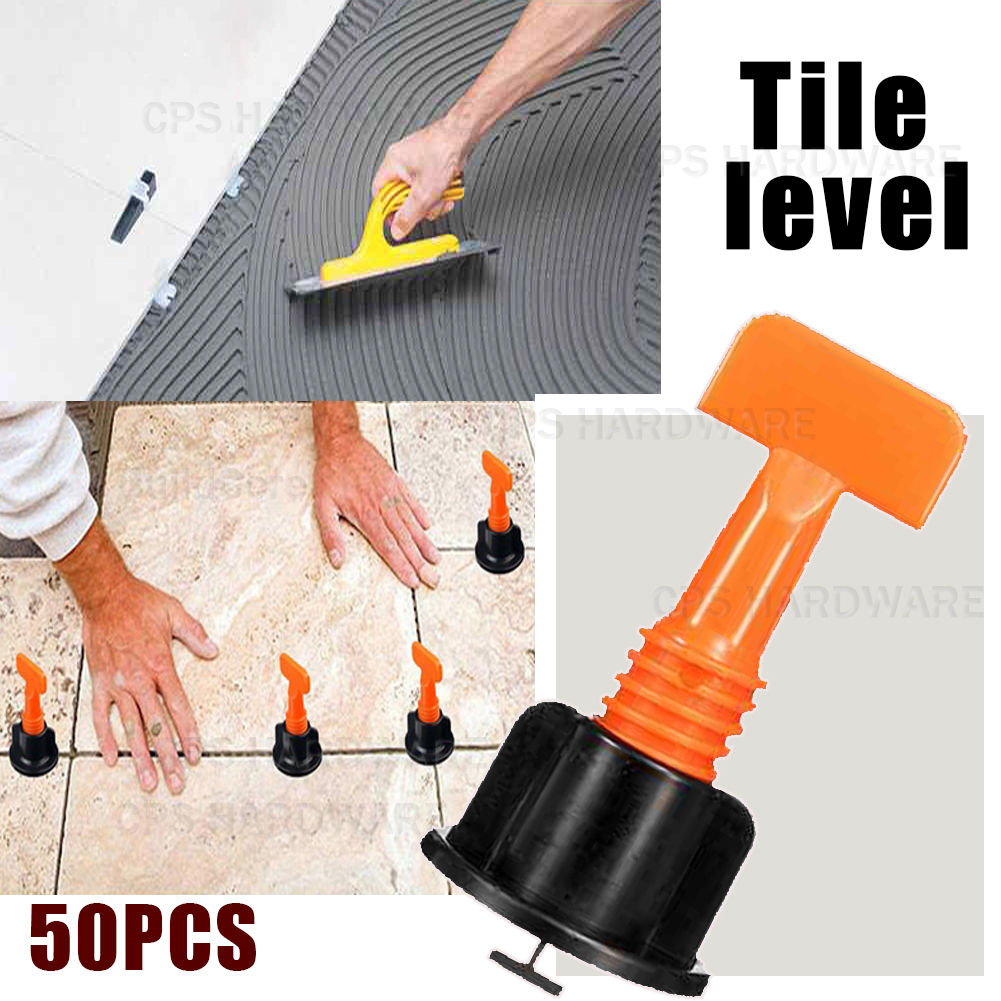 50Pcs T-type Level Wedges Tile Spacers for Flooring Wall Tile Leveling ...