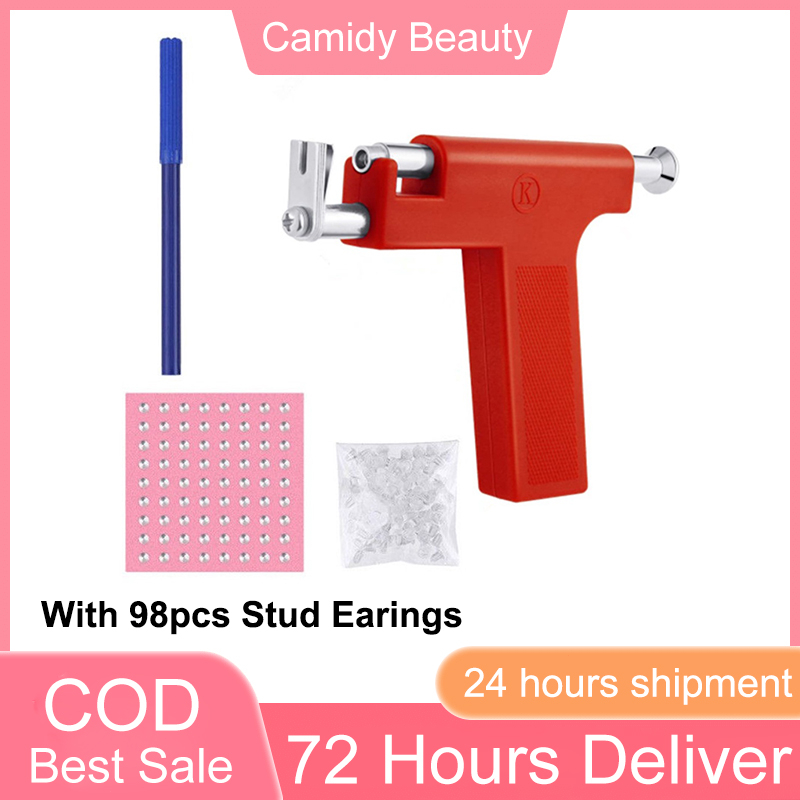 Ear Piercing Set Body Piercing Set Tool Kit Ear Nose Navel Piercing ...
