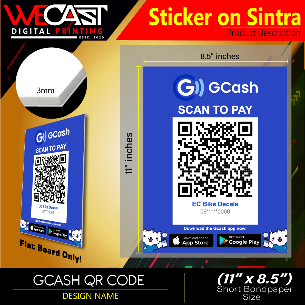 QR CODE SIGNAGE -GCASH,MAYA,SHOPEEPAY,PSBANK,PAYMAYA,UNIONBANK ...