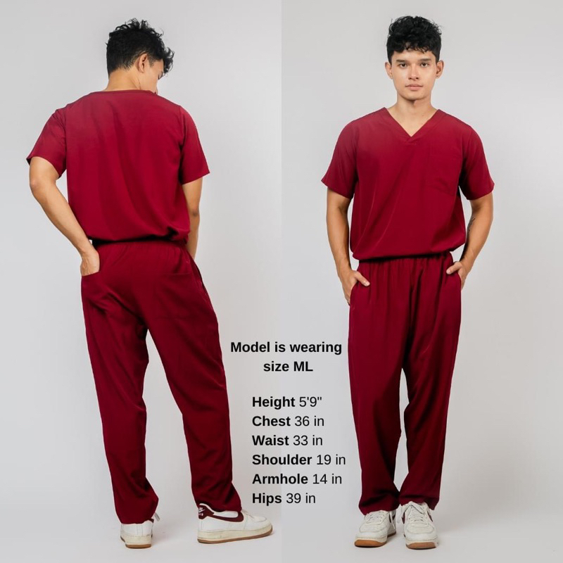 HTP Basics - 5 Pocket Unifit Scrub Suit (Unisex) | Shopee Philippines