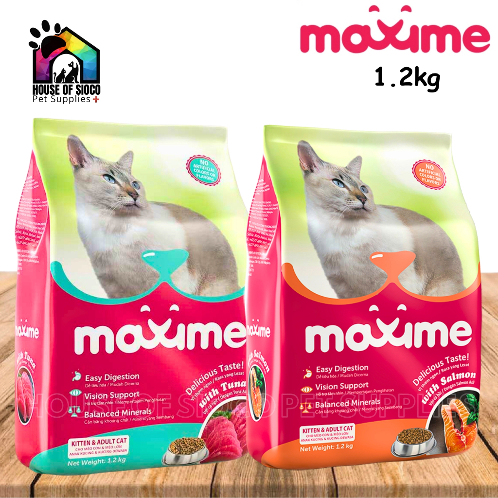 Maxime Dry Cat Food For Adult And Kitten 1 2kg Shopee Philippines