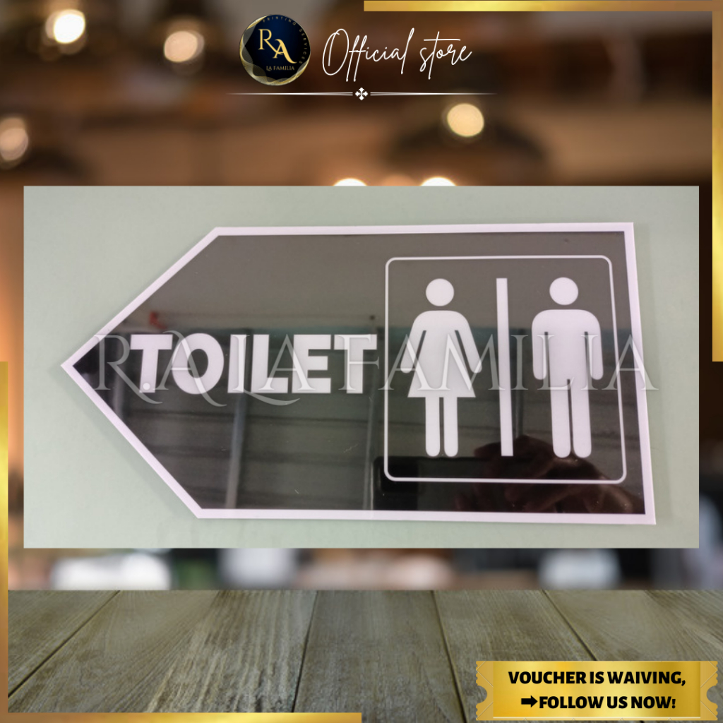 R.A RESTROOM / SHOWER ROOM / TOILET PVC SIGNAGE. WATERPROOF, HIGH ...