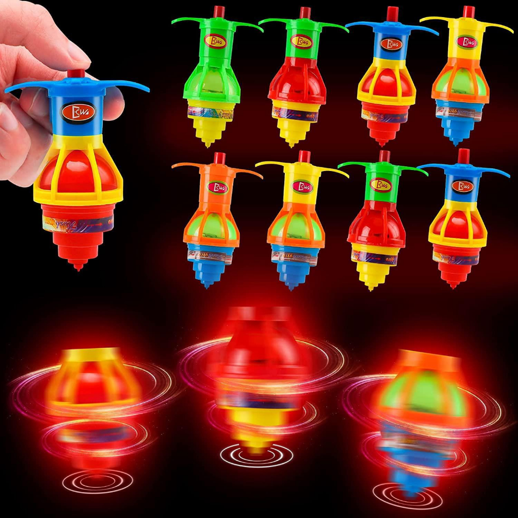 Spinning Gyro Light Top Kids Toy Pressure Top Spinning Top with Lights ...