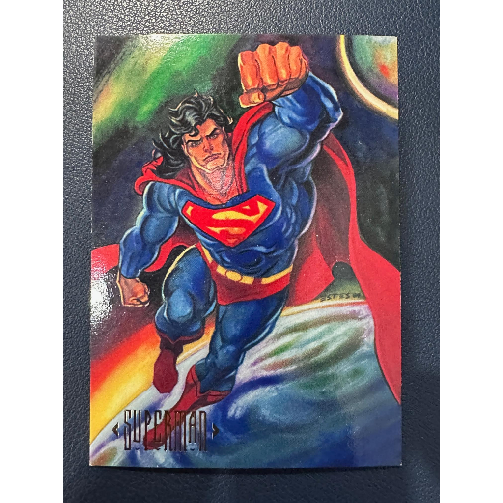 1994 Dc Master Series Cards #1 - Dc Comics - Superman Superboy Green ...