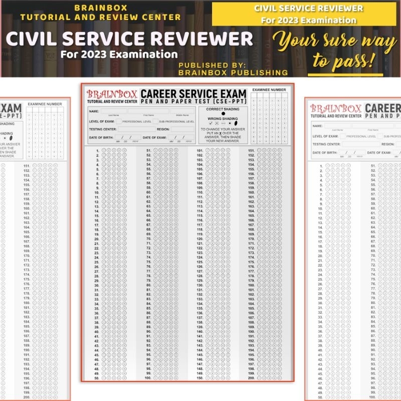 Brainbox Scantron Sheets (Answer Sheets)( Makapal ) | Shopee Philippines