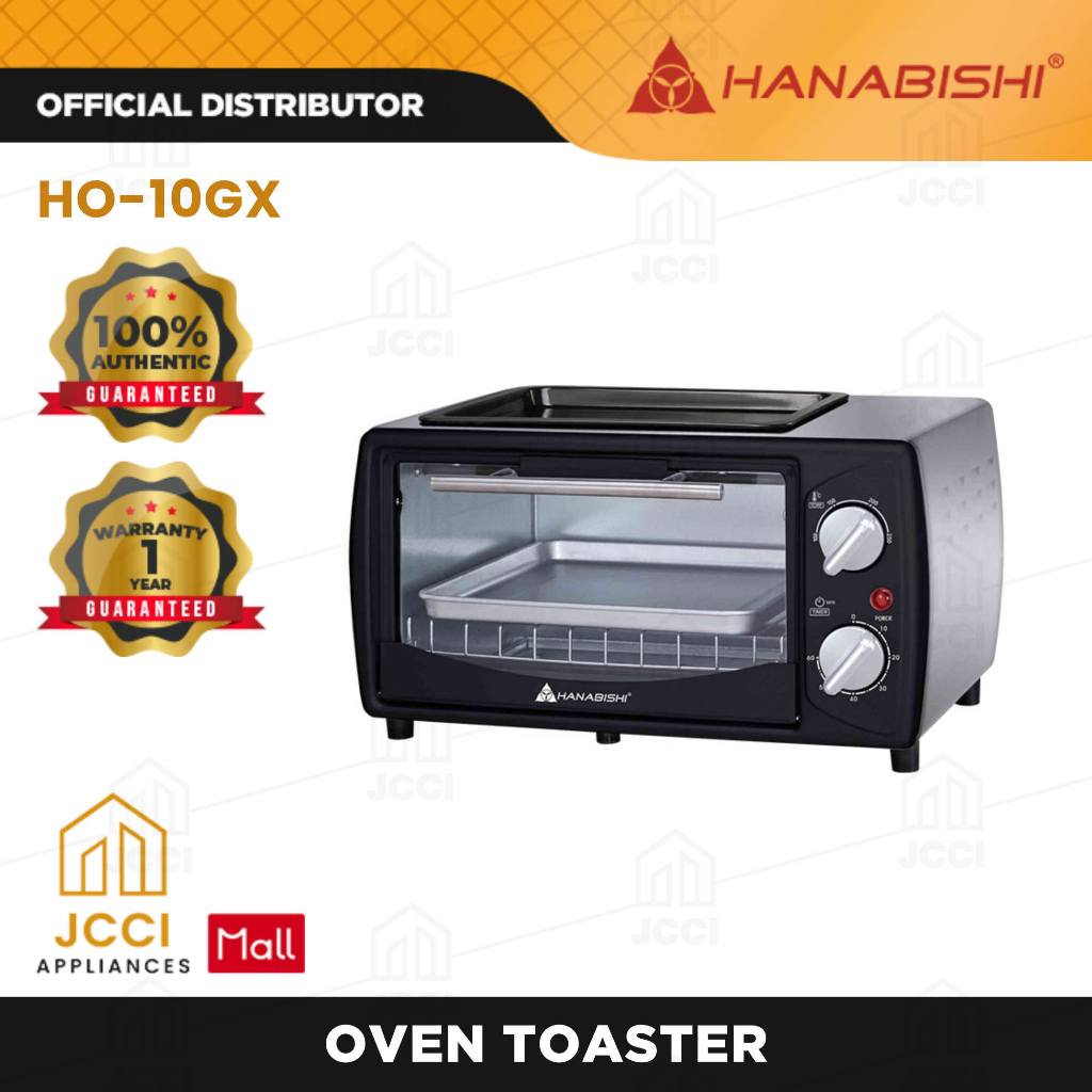 Hanabishi Oven Toaster 10 L Stainless Steel W/ Griller On Top Original ...