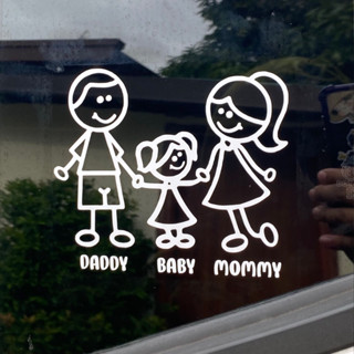 Family Car Sticker | Car Decals | Stick Figure Sticker | Waterproof ...