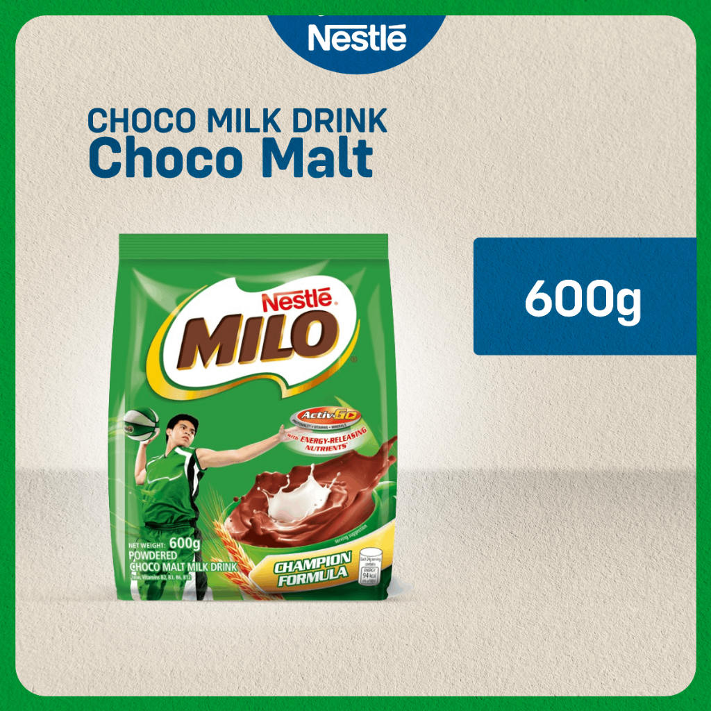 MILO Powdered Choco Malt Milk Drink 600g | Shopee Philippines