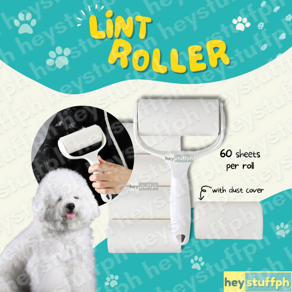 Sticky Lint Roller Fur Cleaner for Cleaning and Dust Removal | Shopee ...