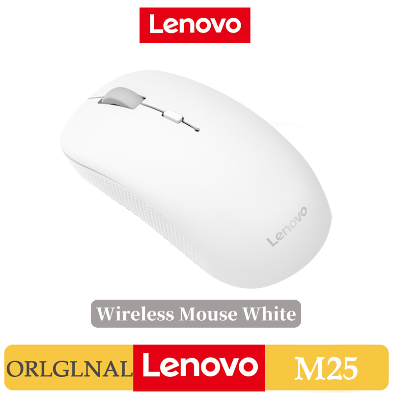 Lenovo M25 Wireless Mouse Computer Laptop Simple Silent Mini Bluetooth ...