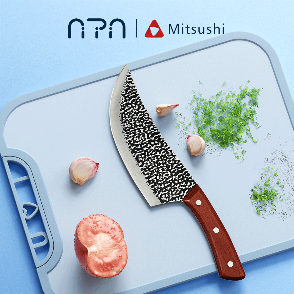 Nipiin Japanese Damascus Kitchen Knife Meat Professional Chef ...