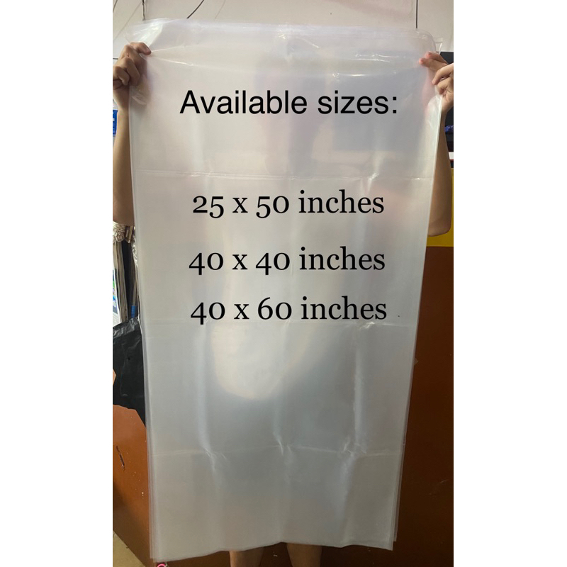 1 pc Big size plastic for Ukay/ Empake/ Storage/ thick PE plastic 25x50 ...