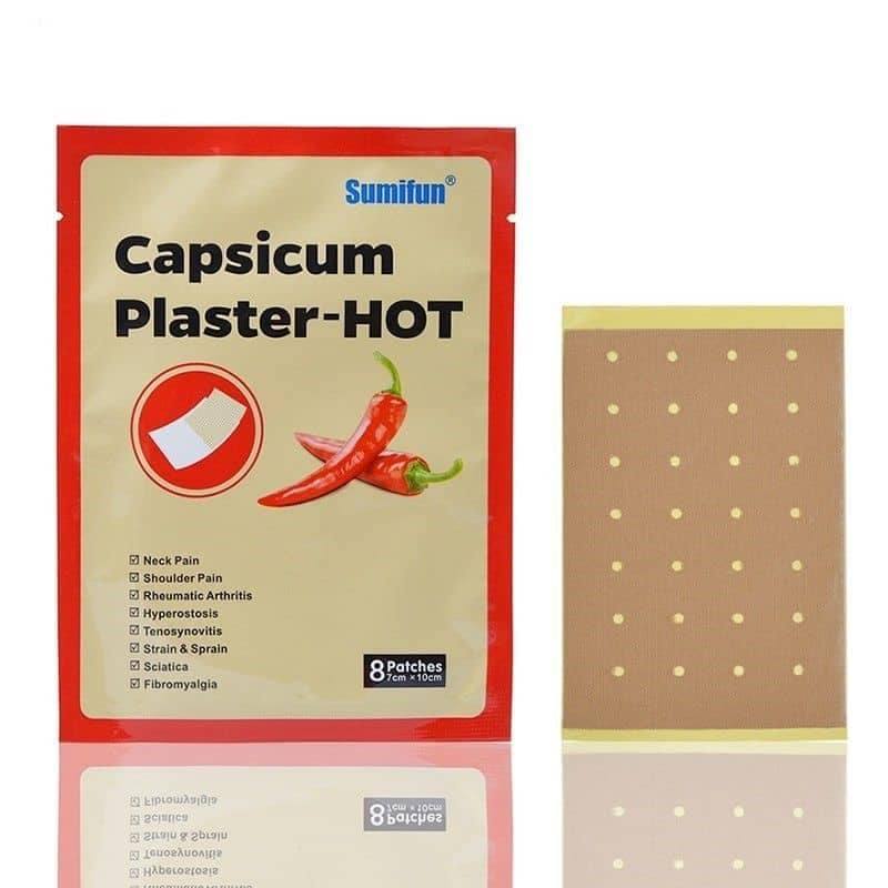 Muscle Pain Reliever Patch Chinese Capsicum Plaster for Joints Porous ...