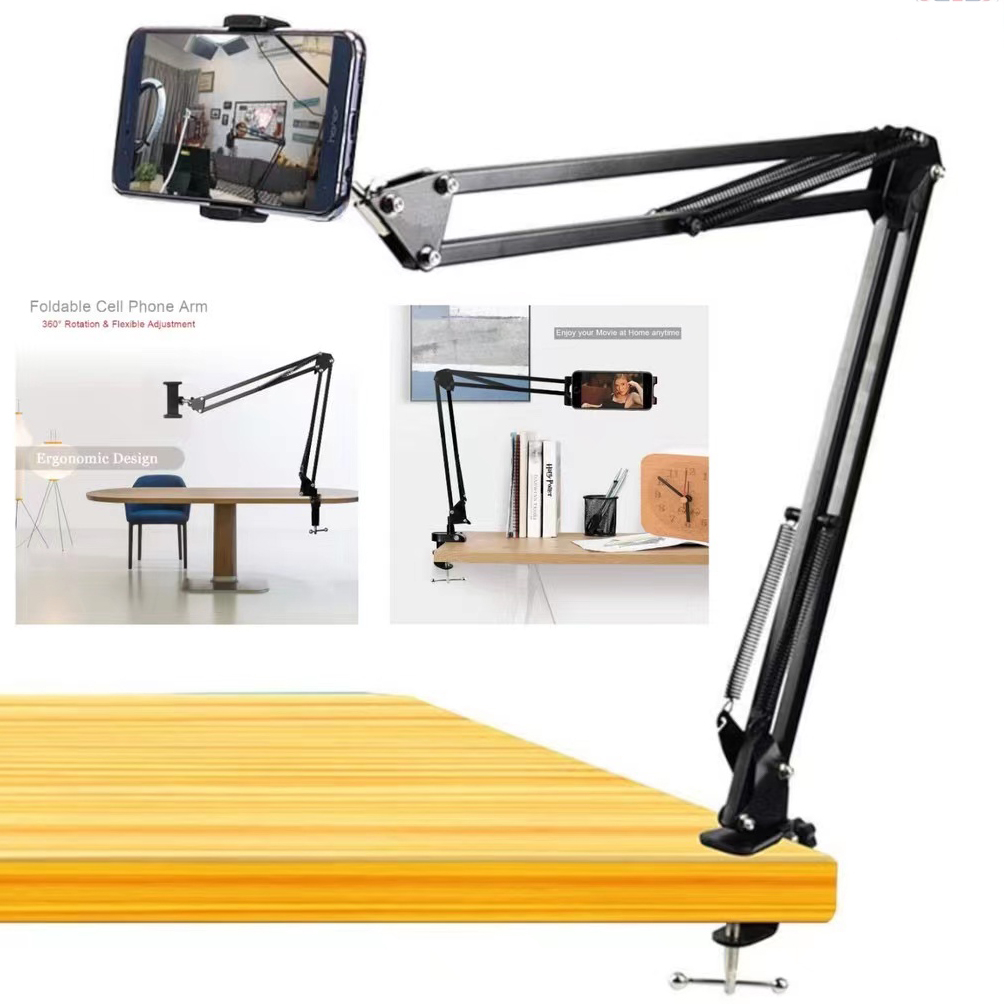 PROFESSIONAL STANDS Phone Holder Flexible Long Arm Stand Folding ...