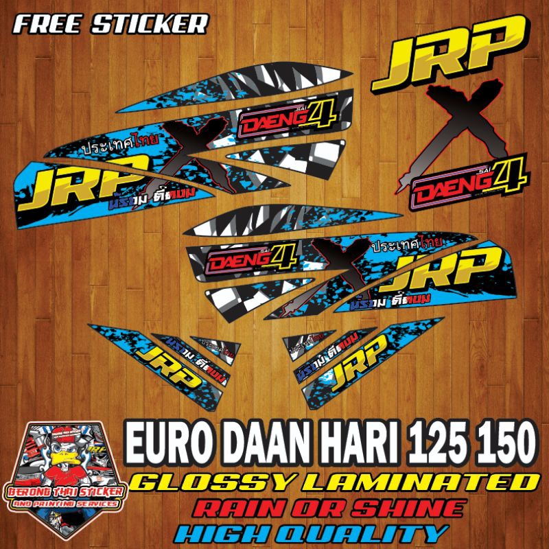 Euro Daan Hari 125 150 Jrp X Ds4 Decals V2 | Shopee Philippines