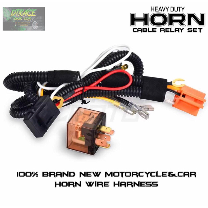 100% BRAND NEW MOTORCYCLE HORN/MDL RELAY SET (UNIVERSAL) | Shopee ...