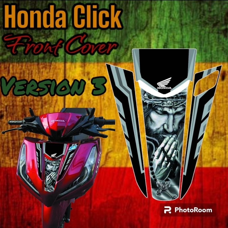 Honda Click V3 Front Cover Sticker /Click V3 Front Sticker/ Click V3 ...